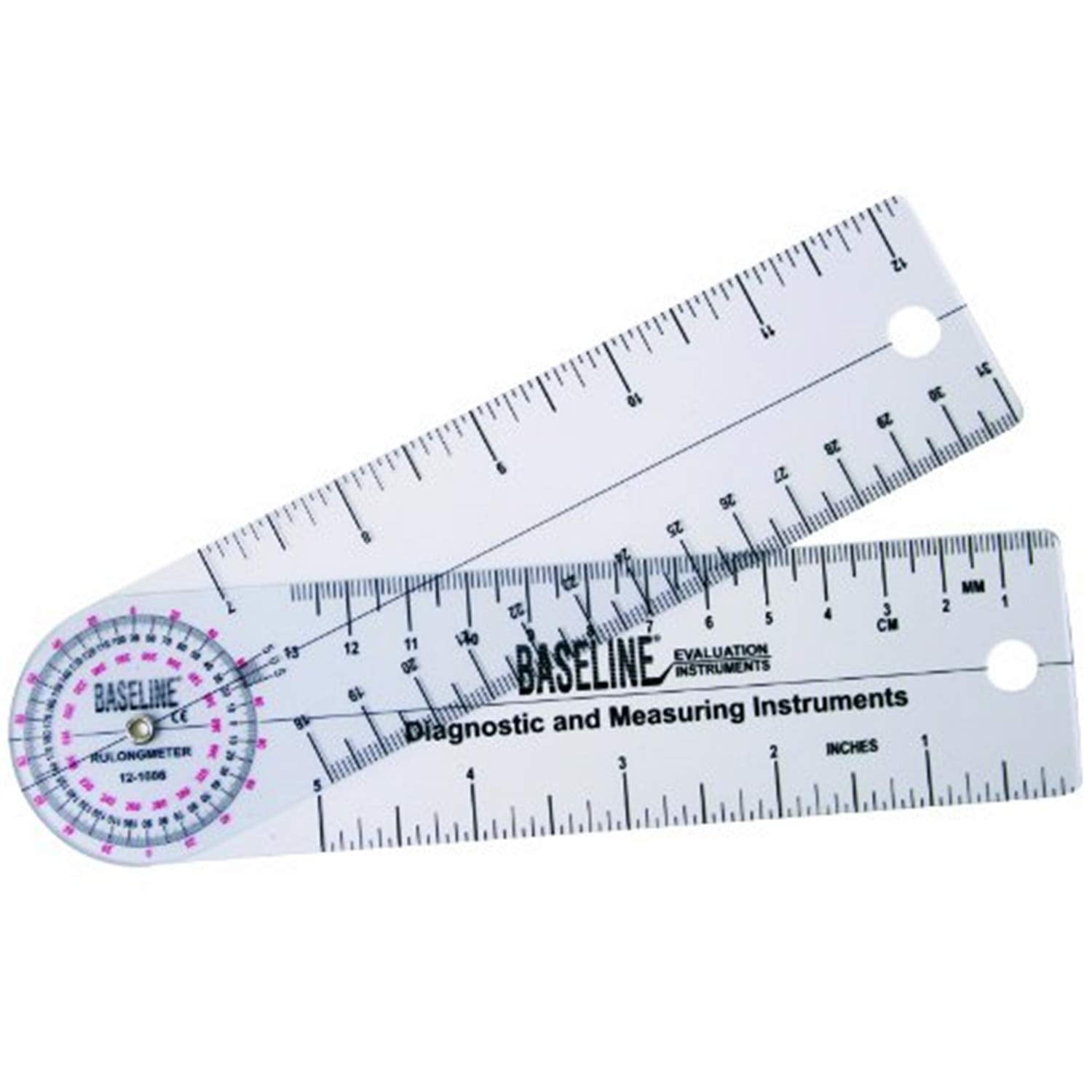 Plastic Angle Rule Goniometer 7" 360 Degrees - Walmart.com