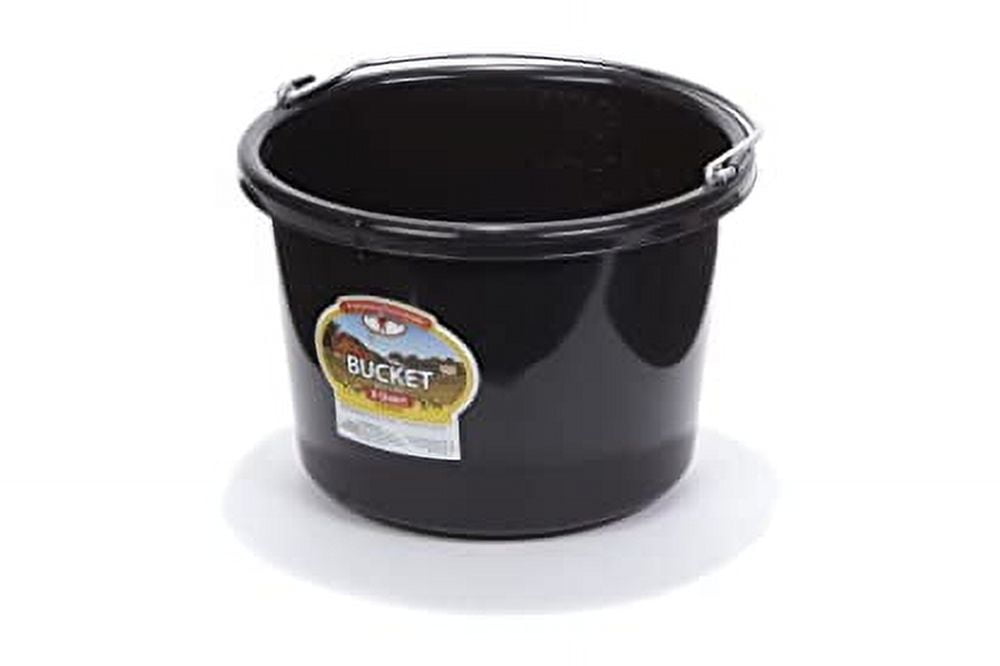 ® Plastic Animal Feed Bucket | Round with Metal Handle Made in USA ...