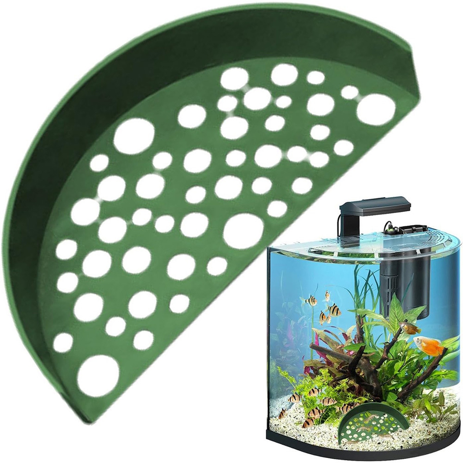 Plastic Aquarium Shelter House Small Fish Tank Decoration Shrimp Cave ...