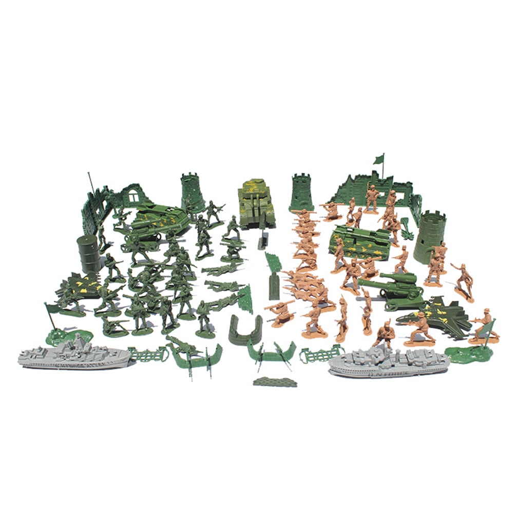 Plastic Army Men Toys, Mini Action Figure Play Set Toy Soldiers Figures ...