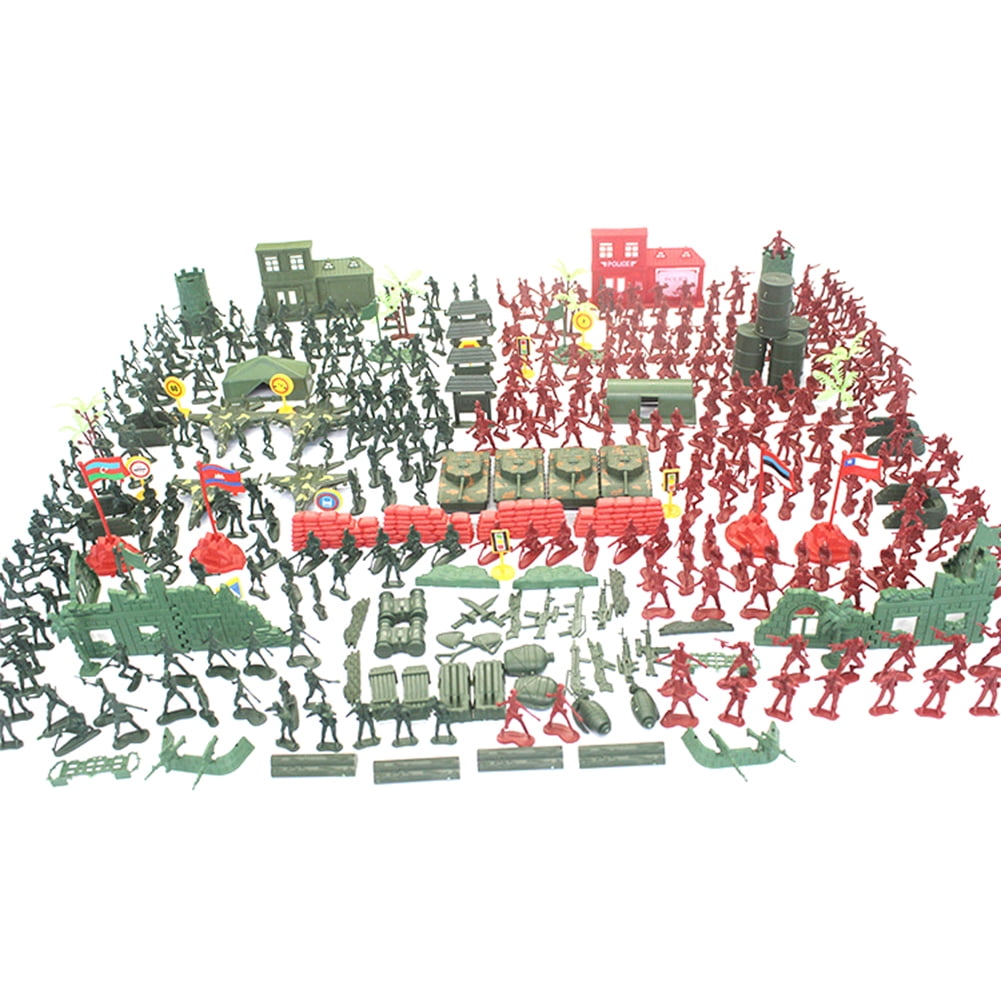 Plastic Army Men Toys, Mini Action Figure Play Set Toy Soldiers Figures ...