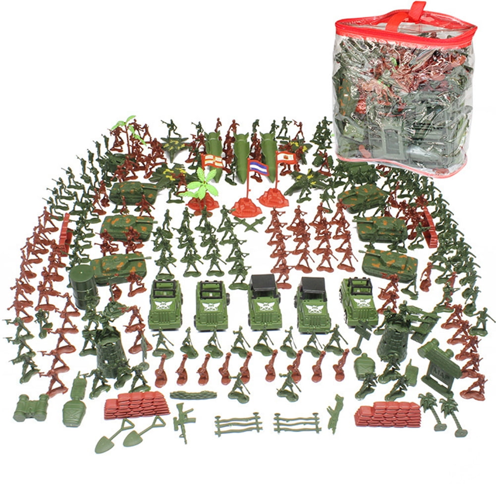 Plastic Army Men Toys, Mini Action Figure Play Set Toy Soldiers Figures ...