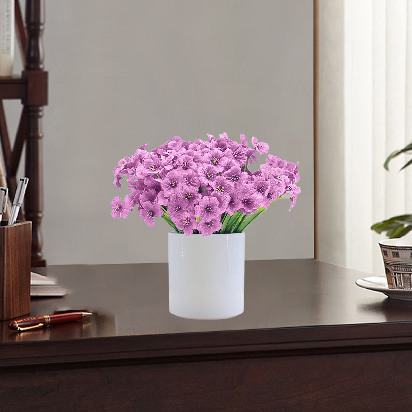 Plastic Artificial Flowers, Fade-Resistant Outdoor Blooms, Durable ...