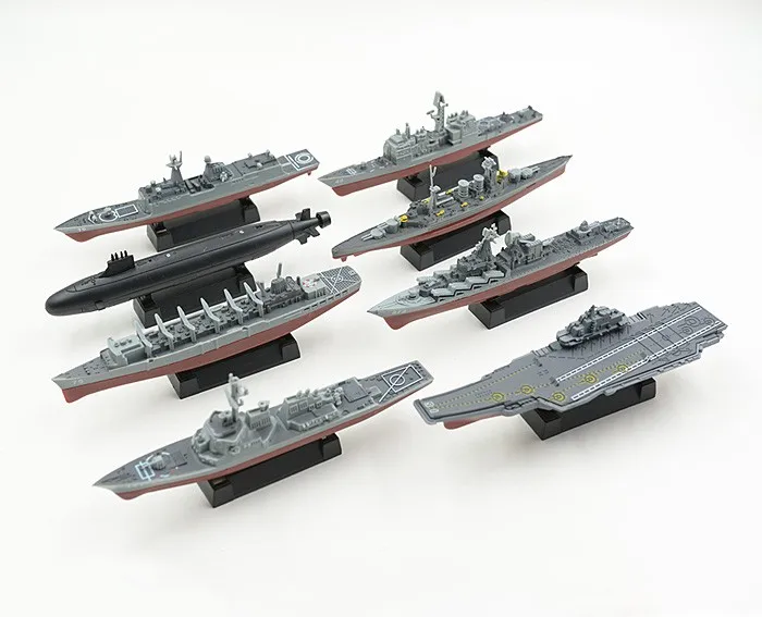 Plastic Assembly Warship Model Kits Eight Stype Different 1/1000 Scale ...