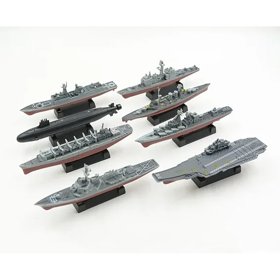 Plastic Assembly Warship Model Kits Eight Stype Different 1/1000 Scale ...
