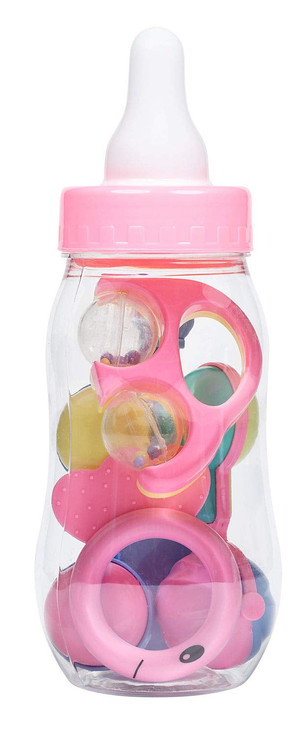 Plastic Baby Bottle Bank 11" Jumbo BSL1 Pink Fillable Baby Shower ...