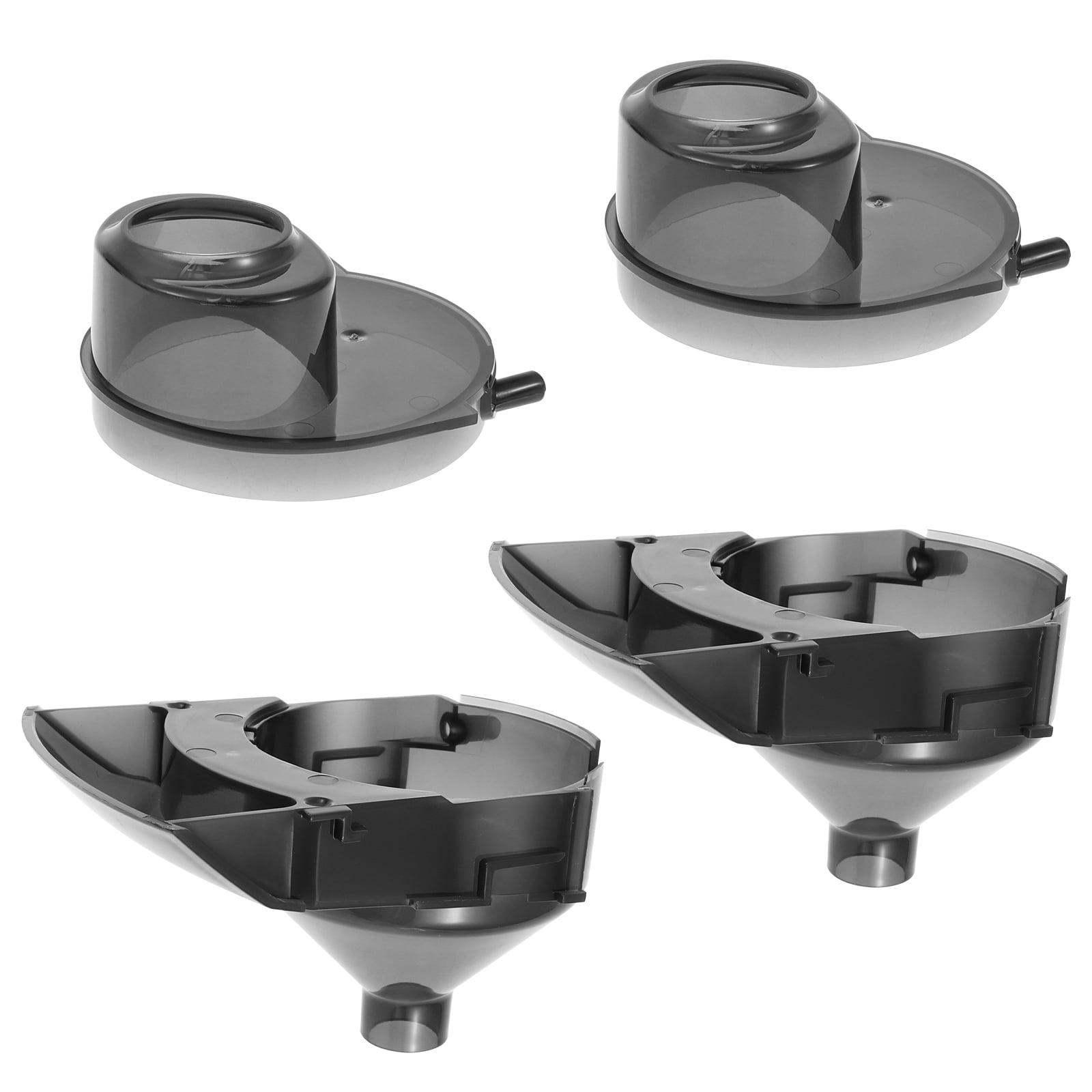 2PCS Plastic Baby Milk Powder Dispenser Funnel with Cover Dishwasher ...