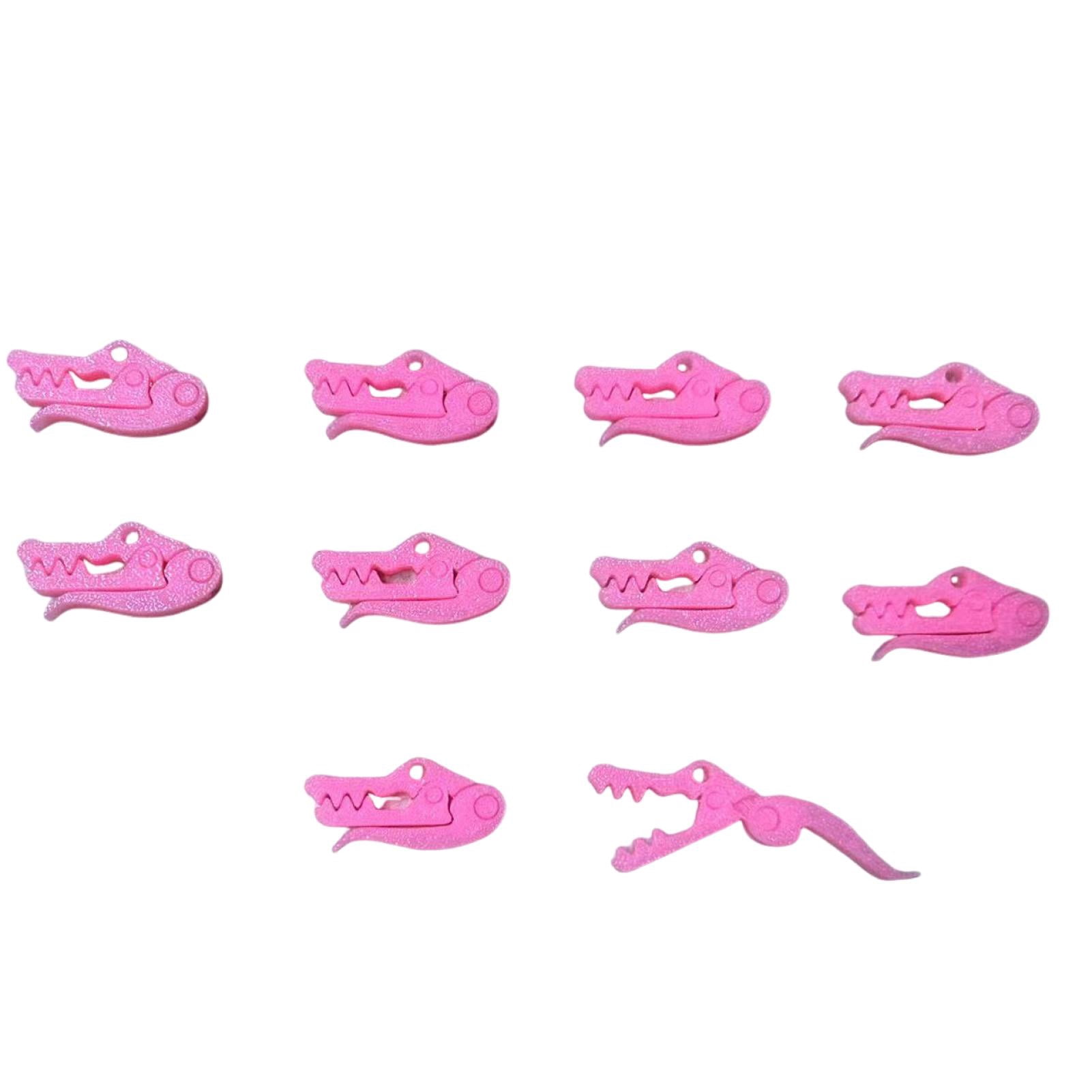 Plastic Bag Clip 10pcs/set 3d Printed Crocodile Sealing Clip Reusable ...