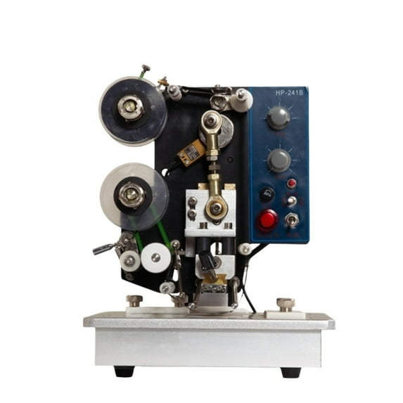 Plastic Bag Coding Machine Small Business Foil Color Ribbon Printer ...