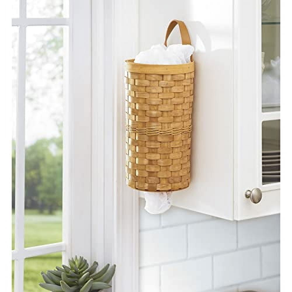Plastic Bag Dispenser Baskets (Natural Honey) - Walmart.com