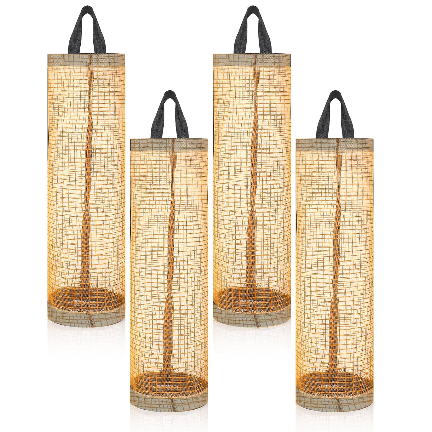 Plastic Bag Holder, 4 Pack Grocery Bag Holder for Plastic Bags, Mesh ...