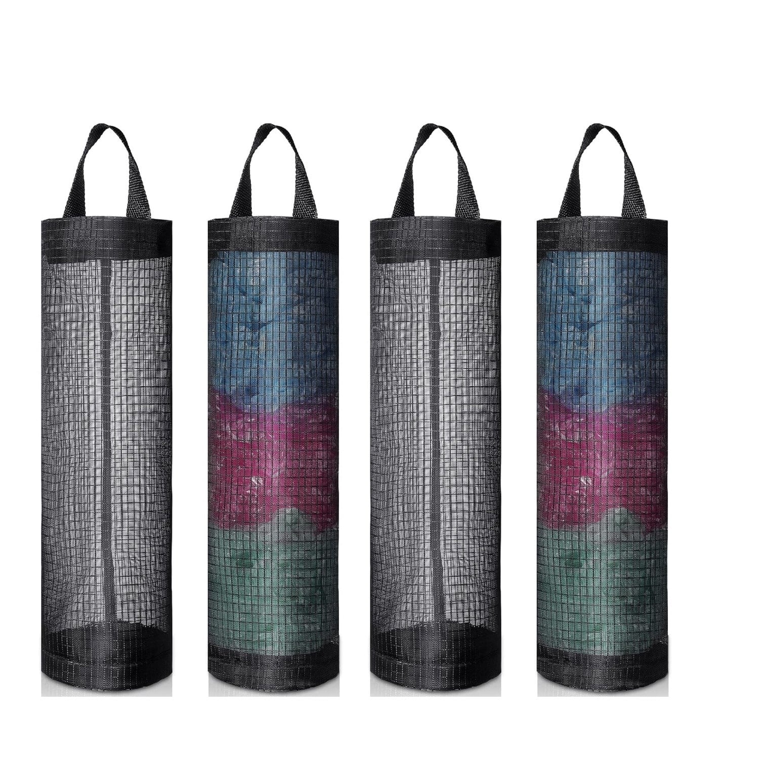 Plastic Bag Holder, 8 Pack Grocery Bag Holder for Plastic Bags, Mesh ...