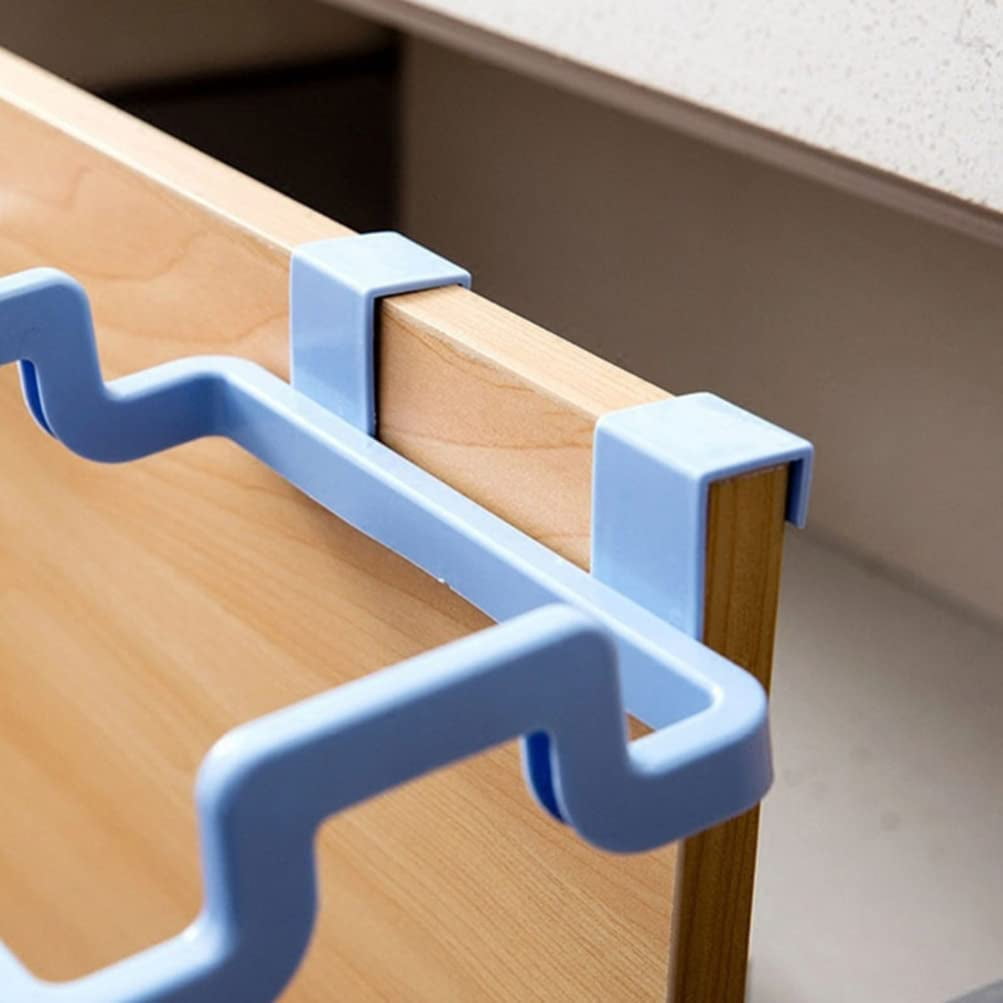 Plastic Bag Holder, Hanging Kitchen Cabinet Rubbish Bag Holder, for ...