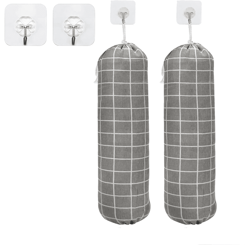 Plastic Bag Holder, Large Grocery Bags Holders, Wall Mount Garbage ...