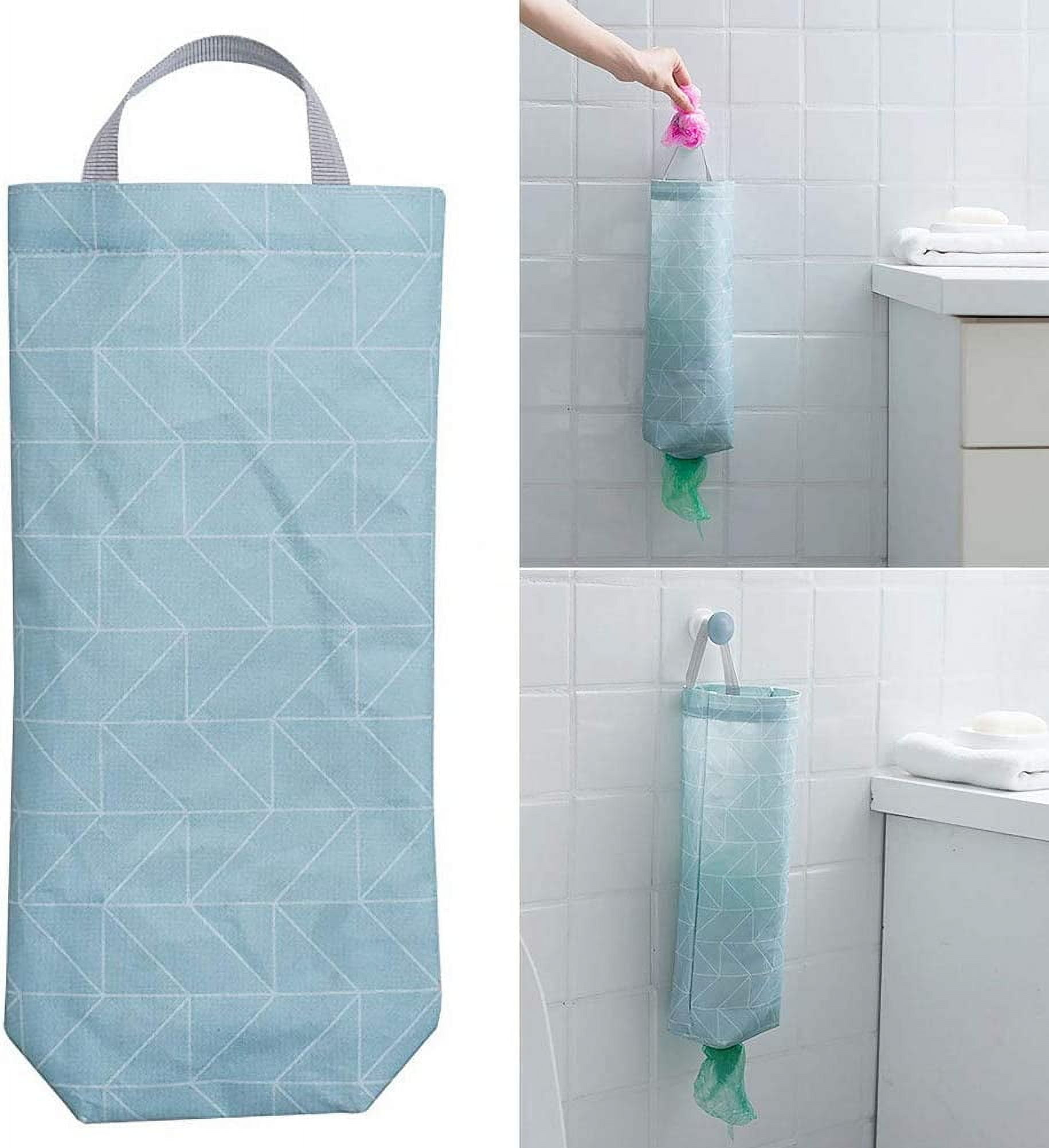 Plastic Bag Holder, Wall Mount Grocery Bag Dispenser Garbage Bag ...