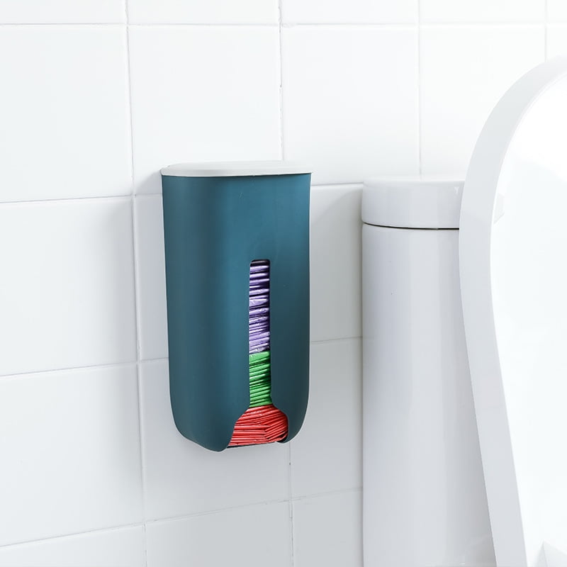Plastic Bag Storage Box Kitchen Wall Hanging Garbage Bag Box Extraction ...