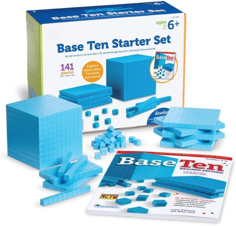 Plastic Base Ten Starter Kit - 141 Pieces, Counting and Math Games - Walmart.com