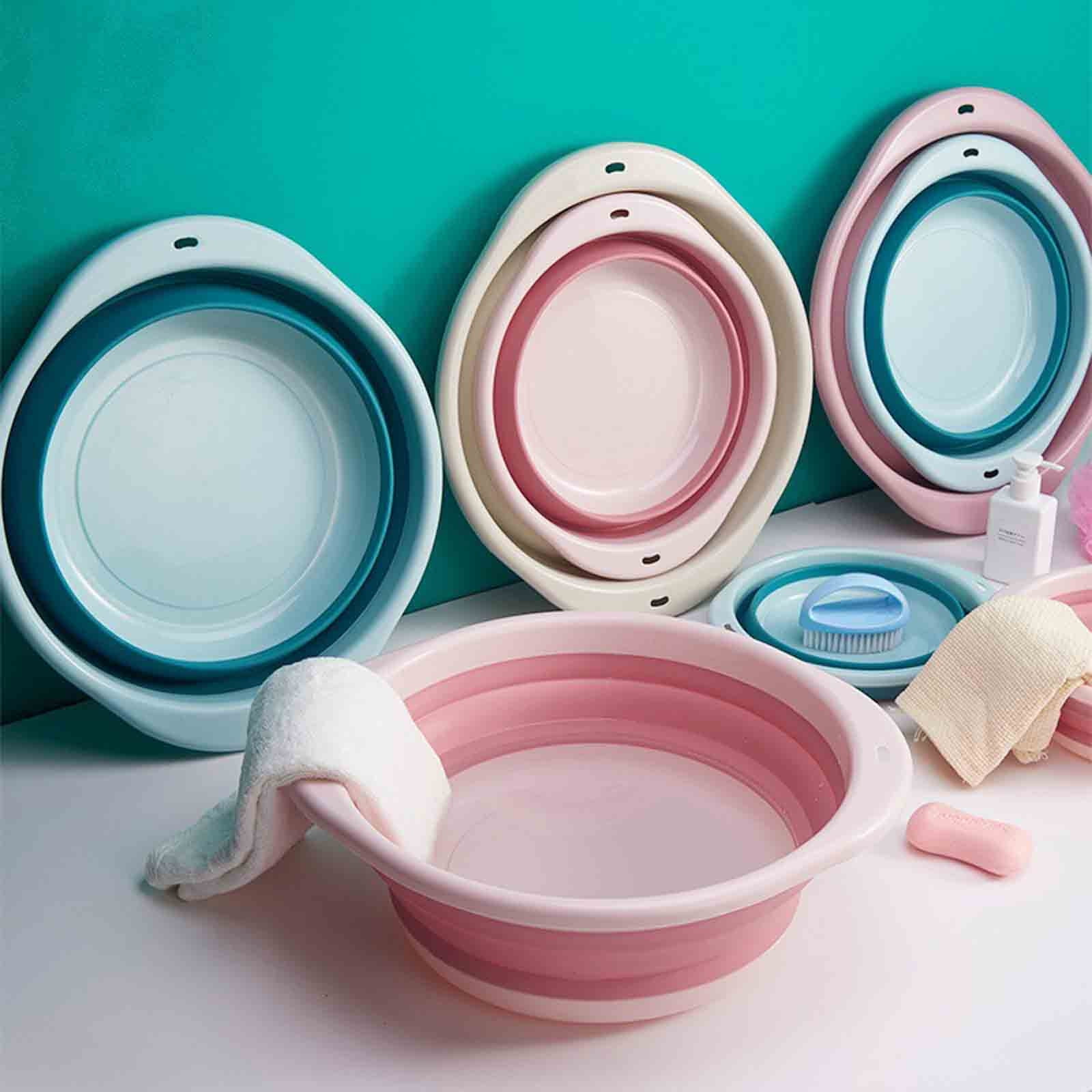Plastic Basin,Multipurpose Foldable Collapsible Washbasin Lightweight ...