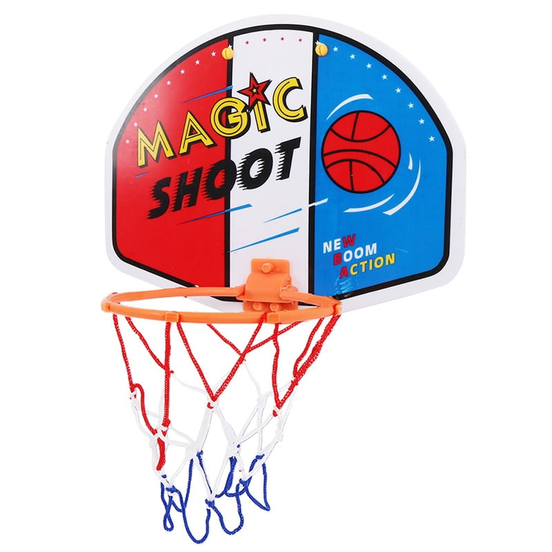 Plastic Basketball Hoop Toy Mini Inflatable Ball Pump Backboard Rim ...
