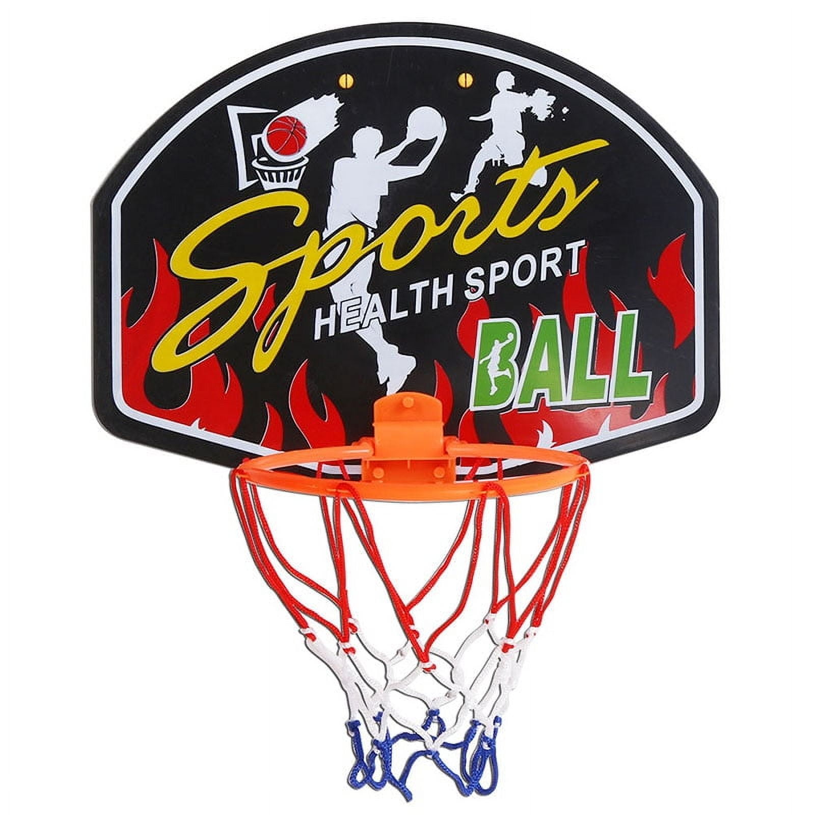 Plastic Basketball Hoop Toy Mini Inflatable Ball Pump Backboard Rim ...
