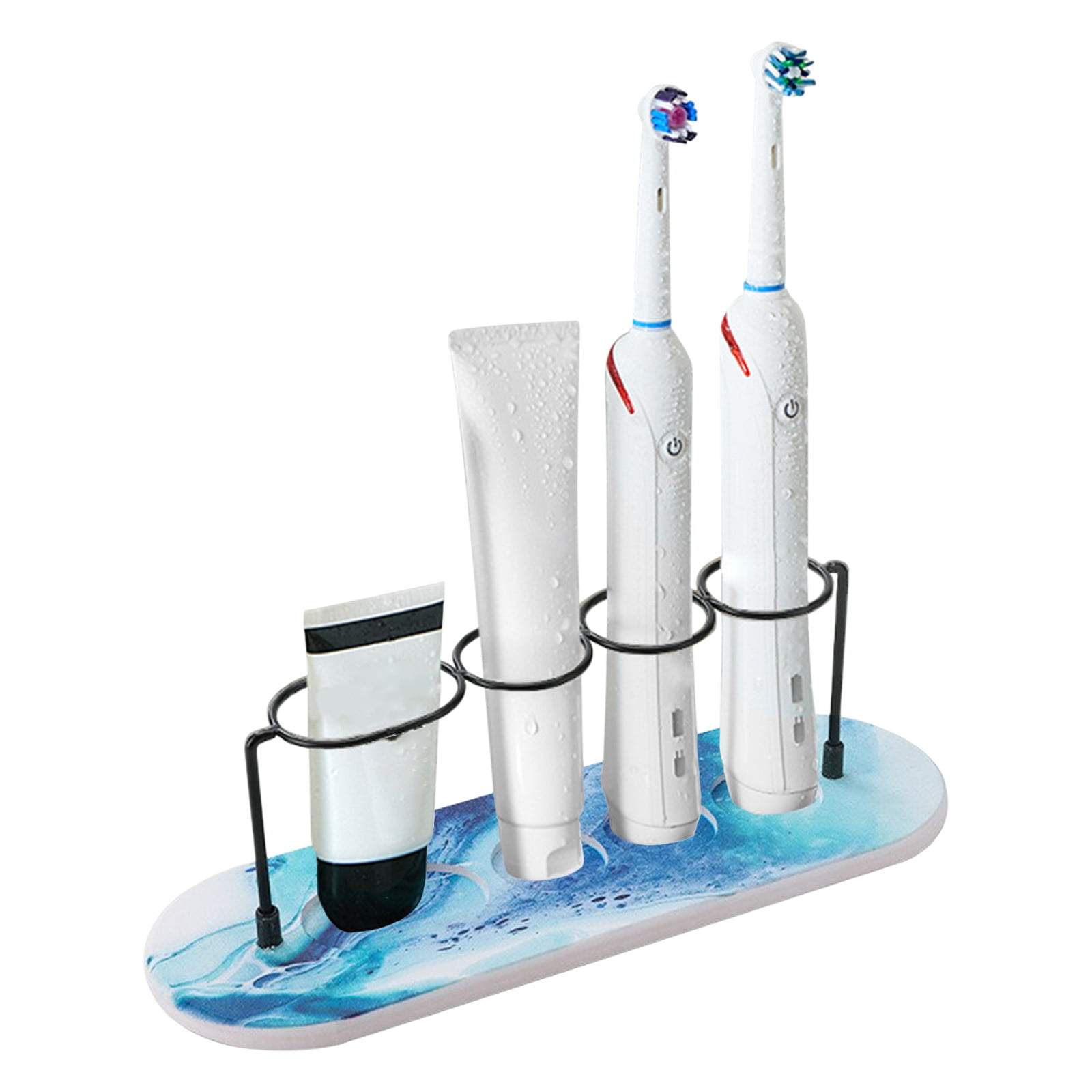 Plastic Bathroom Vanity Countertop Dental Storage Organizer Holder ...