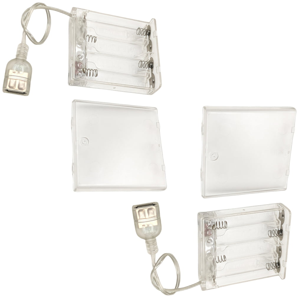 Plastic Battery Holder For LED Strips 4 Slots Cells Featuring On Off ...