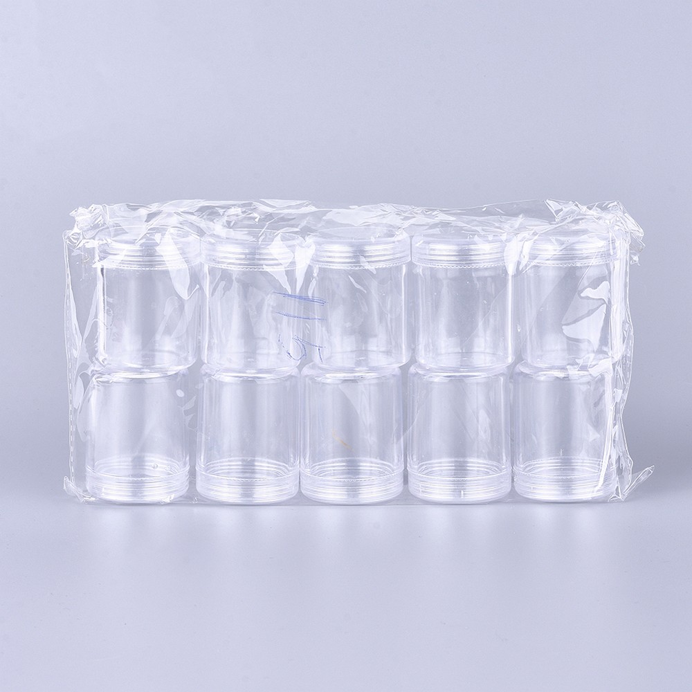 Plastic Bead Containers Clear 3.9x5cm Capacity: 20ml(0.67 fl. oz ...