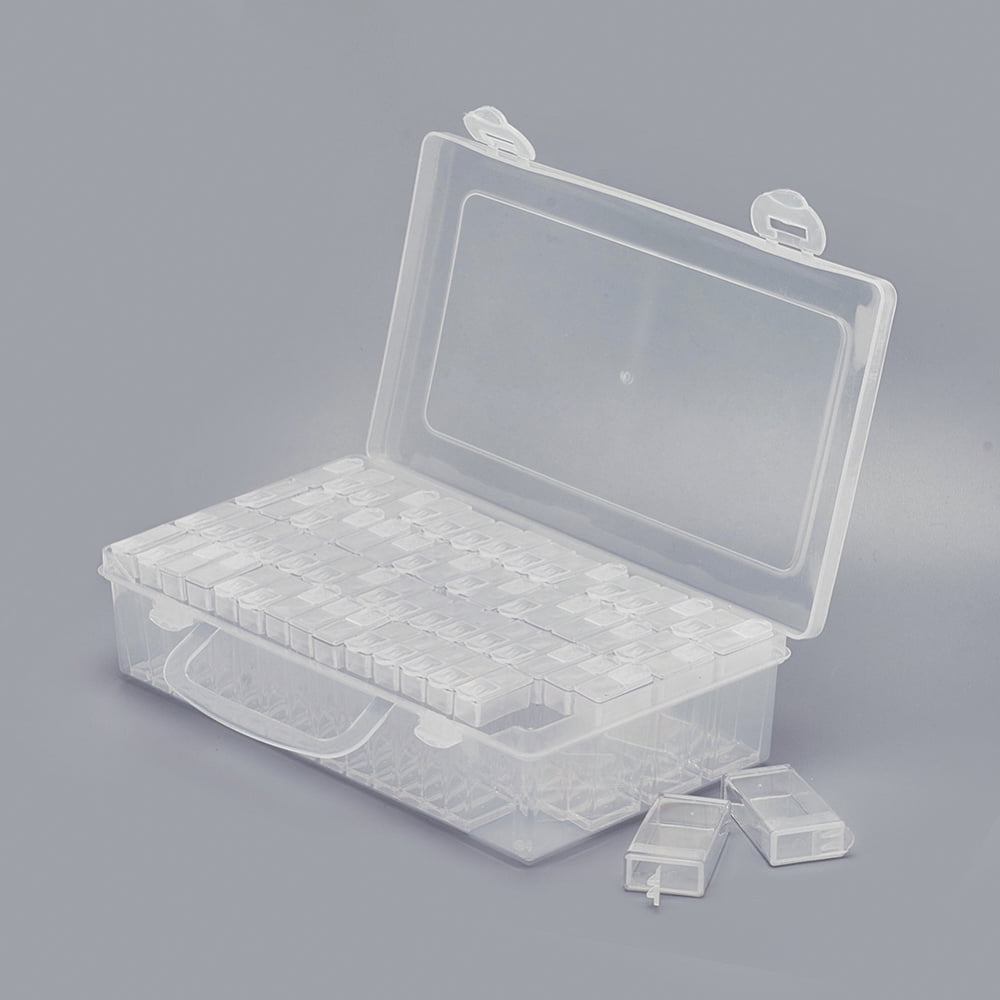 Plastic Bead Containers Flip Top Bead Storage For Seed Beads Storage ...