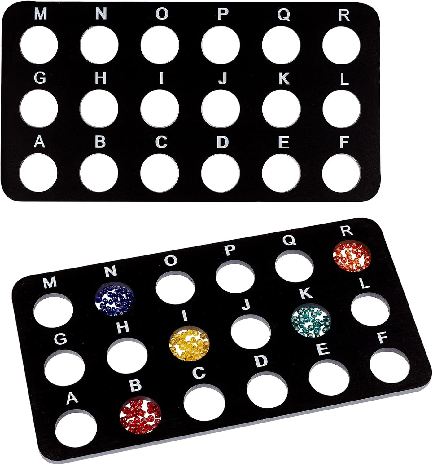 Plastic Bead Design Boards Black 13x24.7x0.5cm Hole: 25mm DIY - Walmart.com