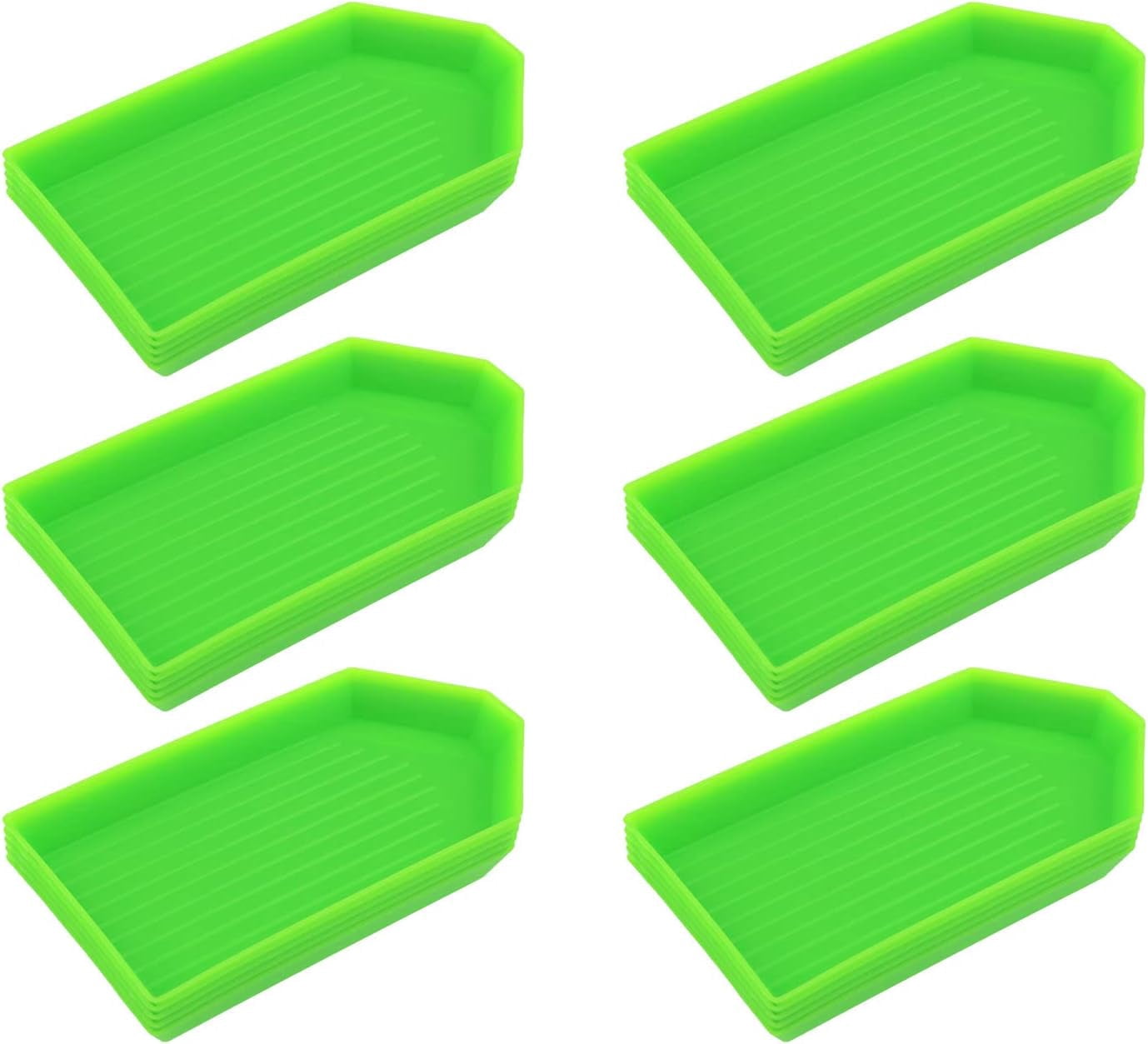 Plastic Bead Tray Green Diamond Tray 3.54 x 1.85 Inch Diamond Painting ...
