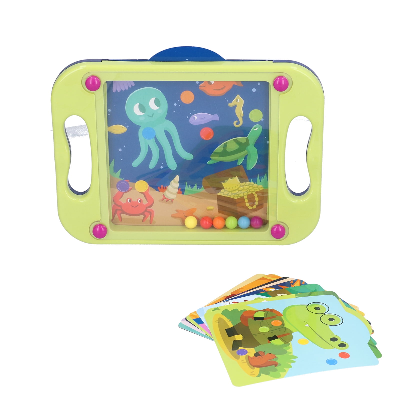 Plastic Beads Game Puzzle Board Handheld Balance Ball Maze Board ...