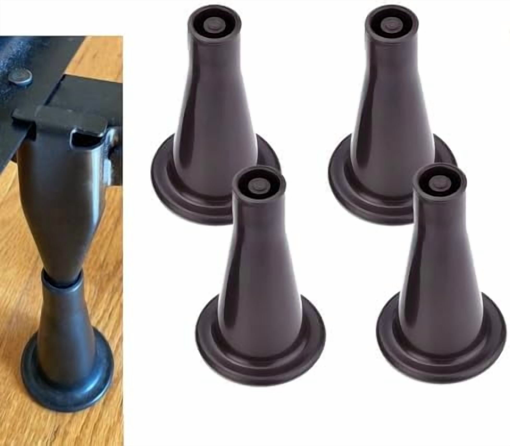 Plastic Bed Frame Feet to Replace Wheels - Keep Your Bed Stationary and ...