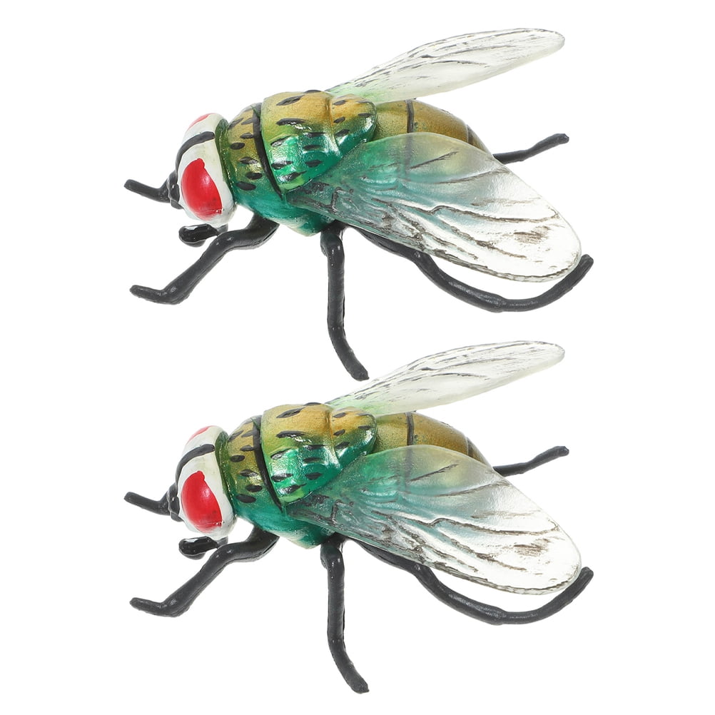 Plastic Beetle Toys,2 Pc Fake Fly Plastic Fly Bugs Simulated Insect ...