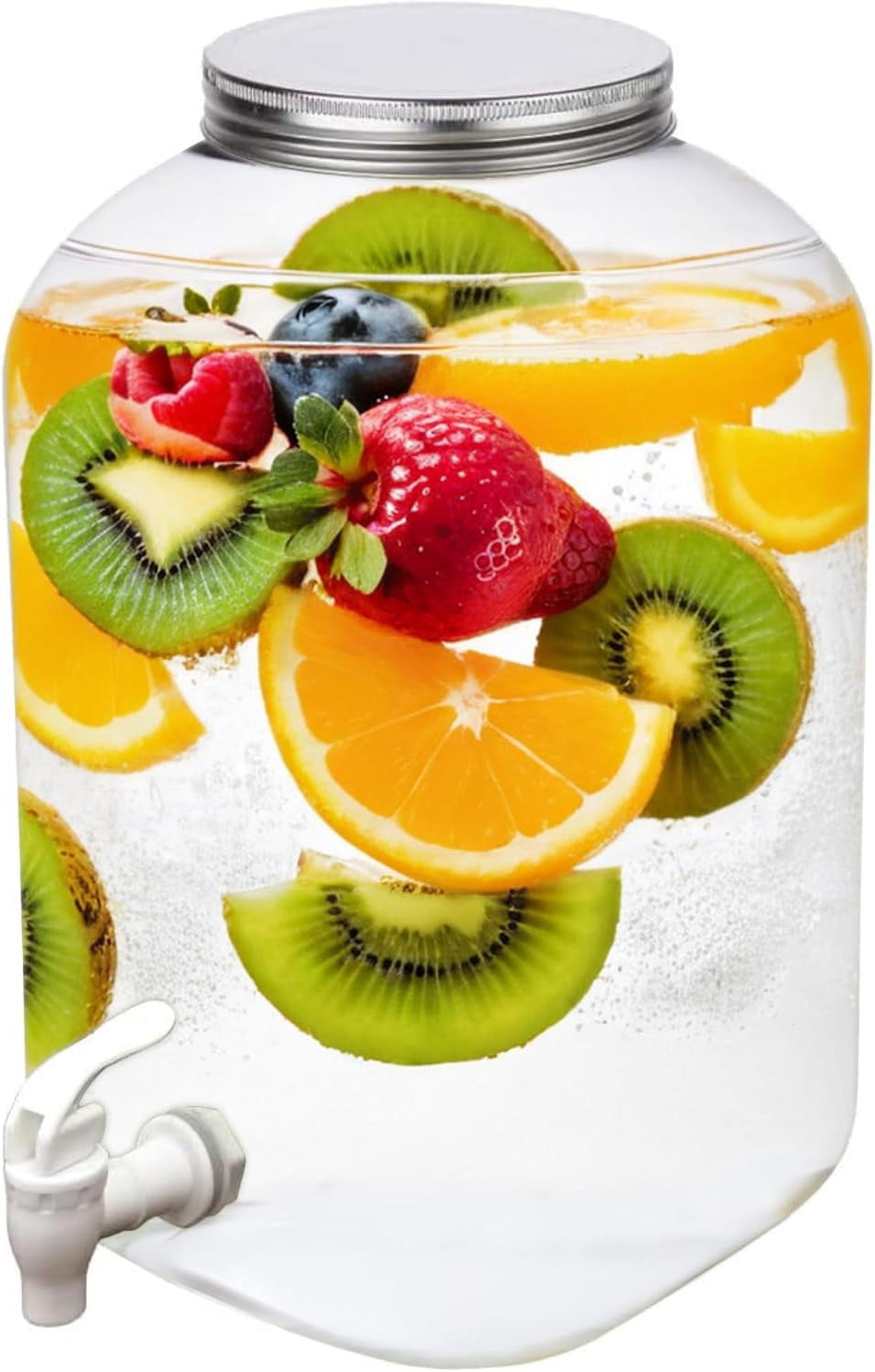 Plastic Beverage Dispenser with Spigot -Drink Holder for Water, Juice ...