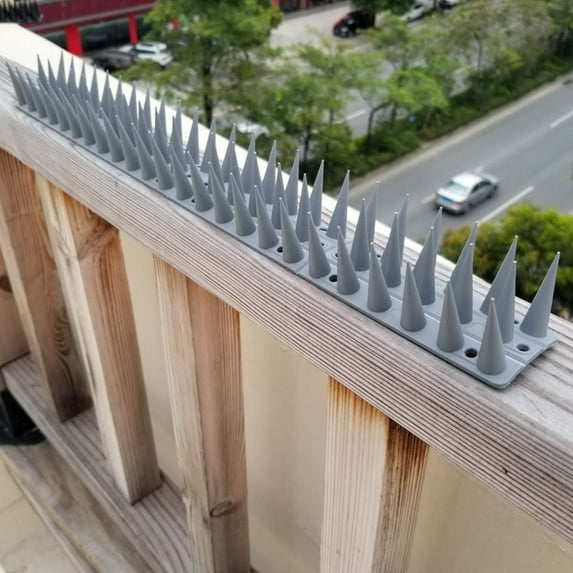 Plastic Bird Deterrent Spikes, 17.72 Inch Long Anti-Pigeon Spikes For Roof And Fence, Humane And ...