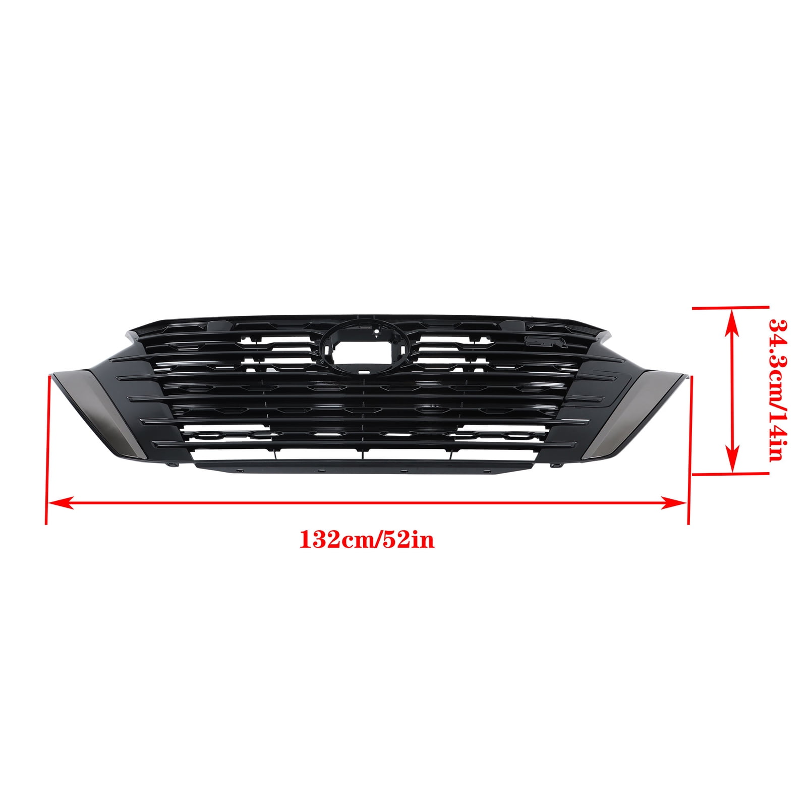 Plastic Black 62310-6LY2A Front Bumper Upper Grille For Nissan Sentra ...
