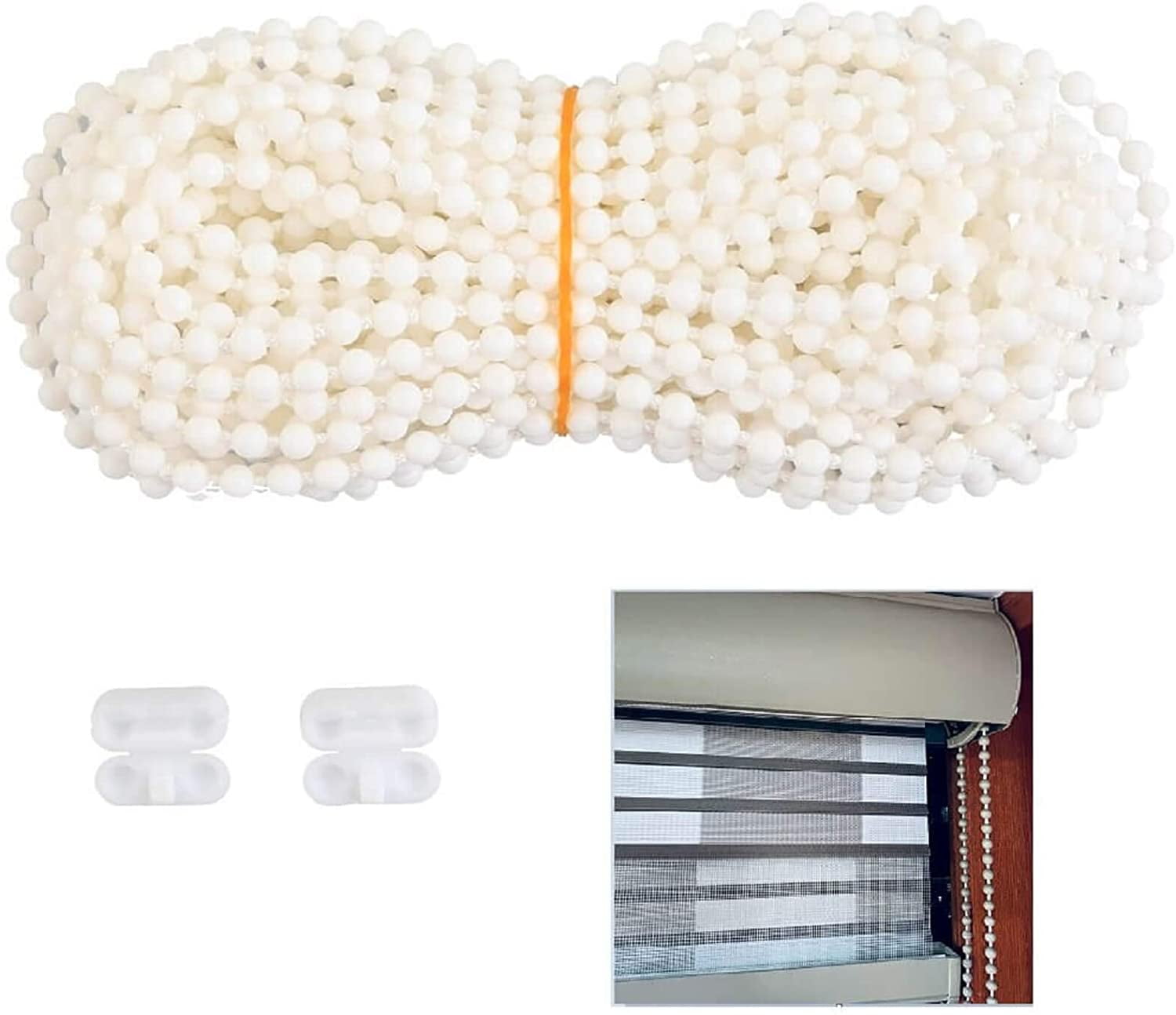 Plastic Blinds Beaded Chain Cord - Vertical Roman Roller Shade Blind ...