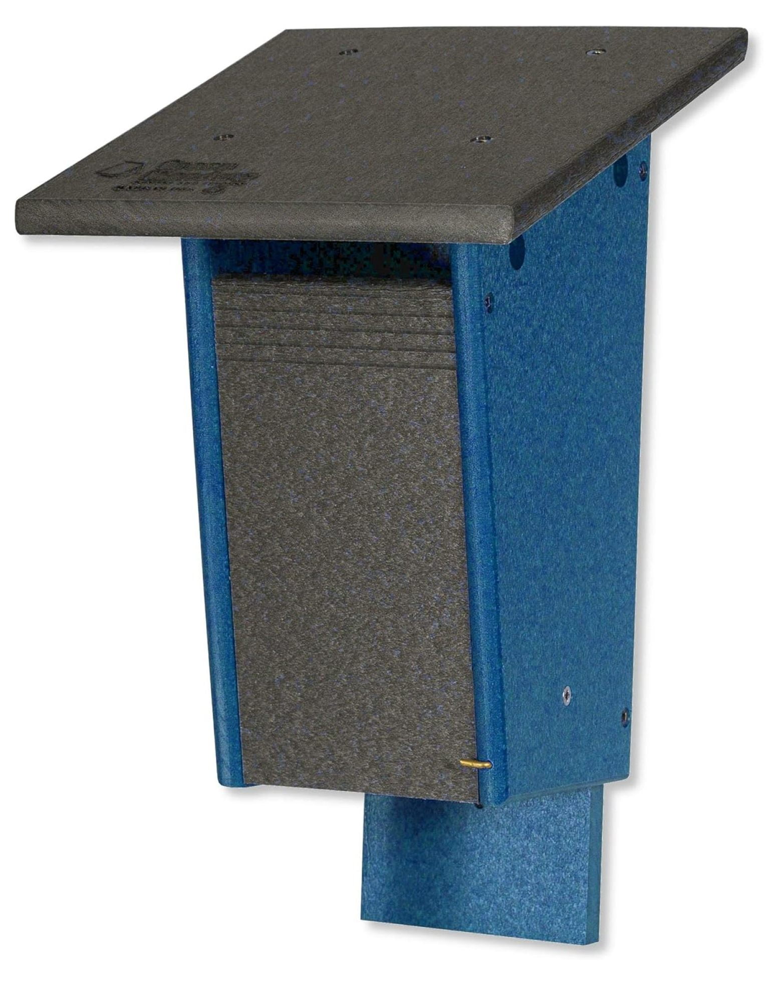 Plastic Bluebird Nest Box - Post or Wall Mount, All-Weather Birdhouse ...