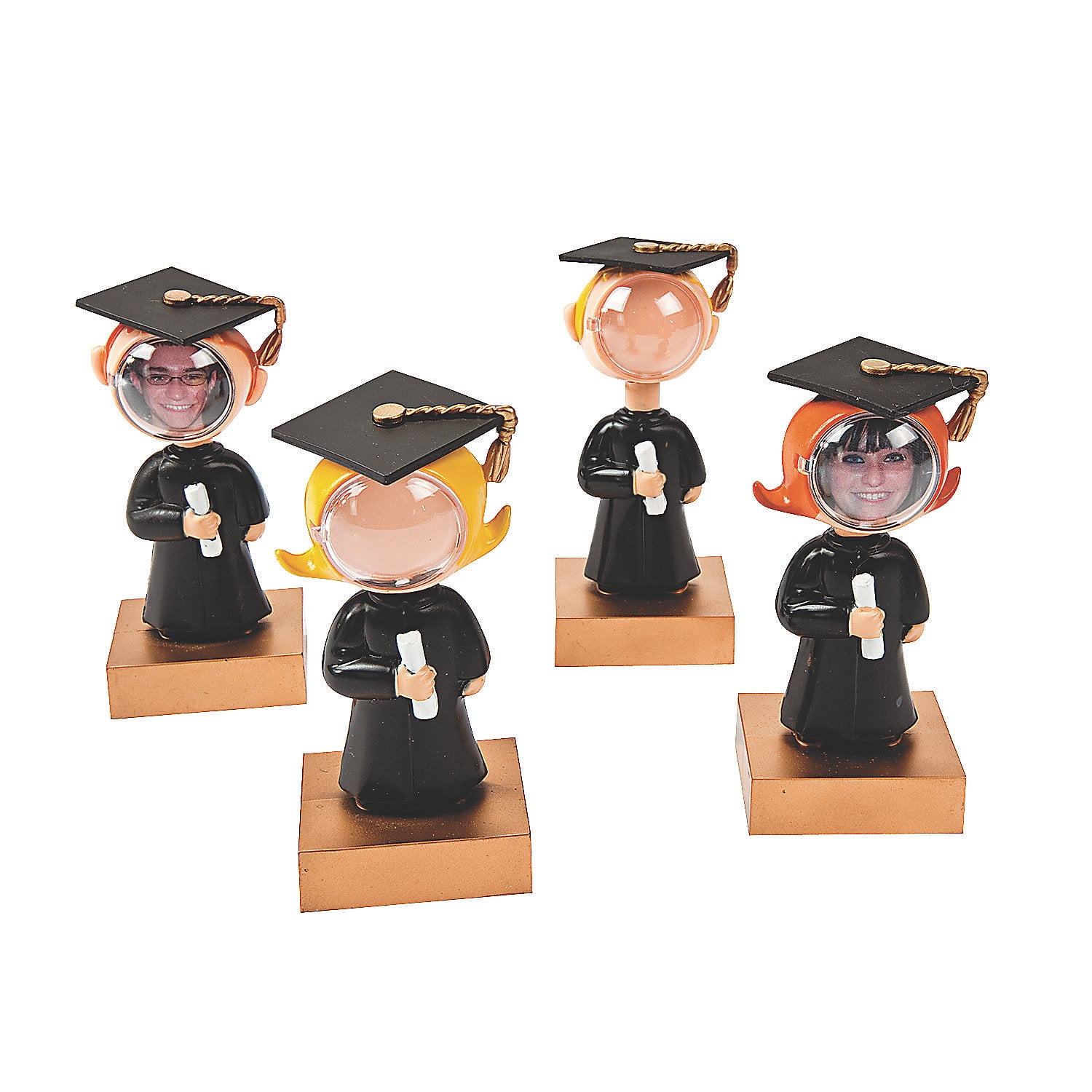Plastic Bobbing Head Graduation Frames - Home Decor - 12 Pieces ...