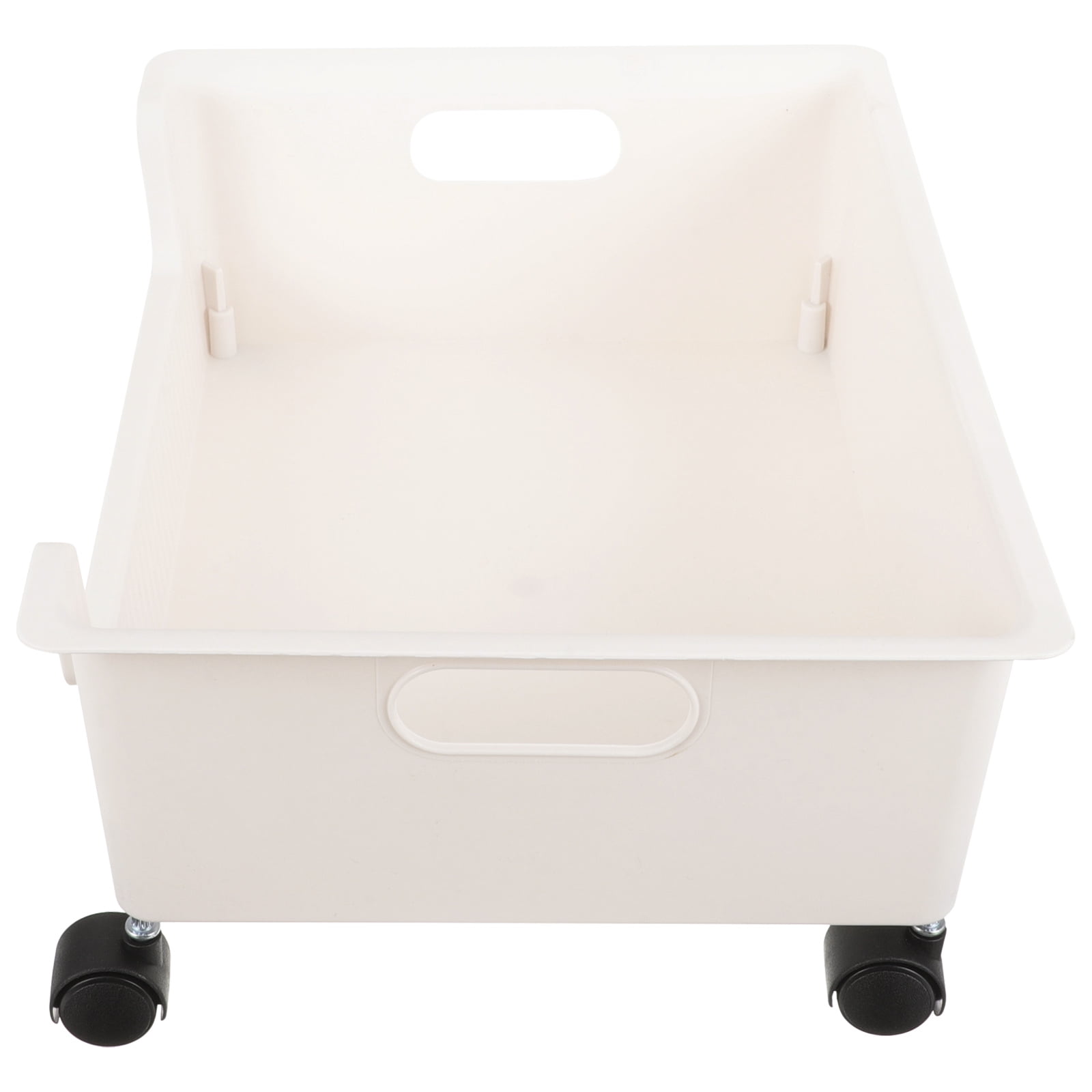 FRCOLOR 1 Set Plastic Storage Organizer with Wheels for Dormitory Books ...