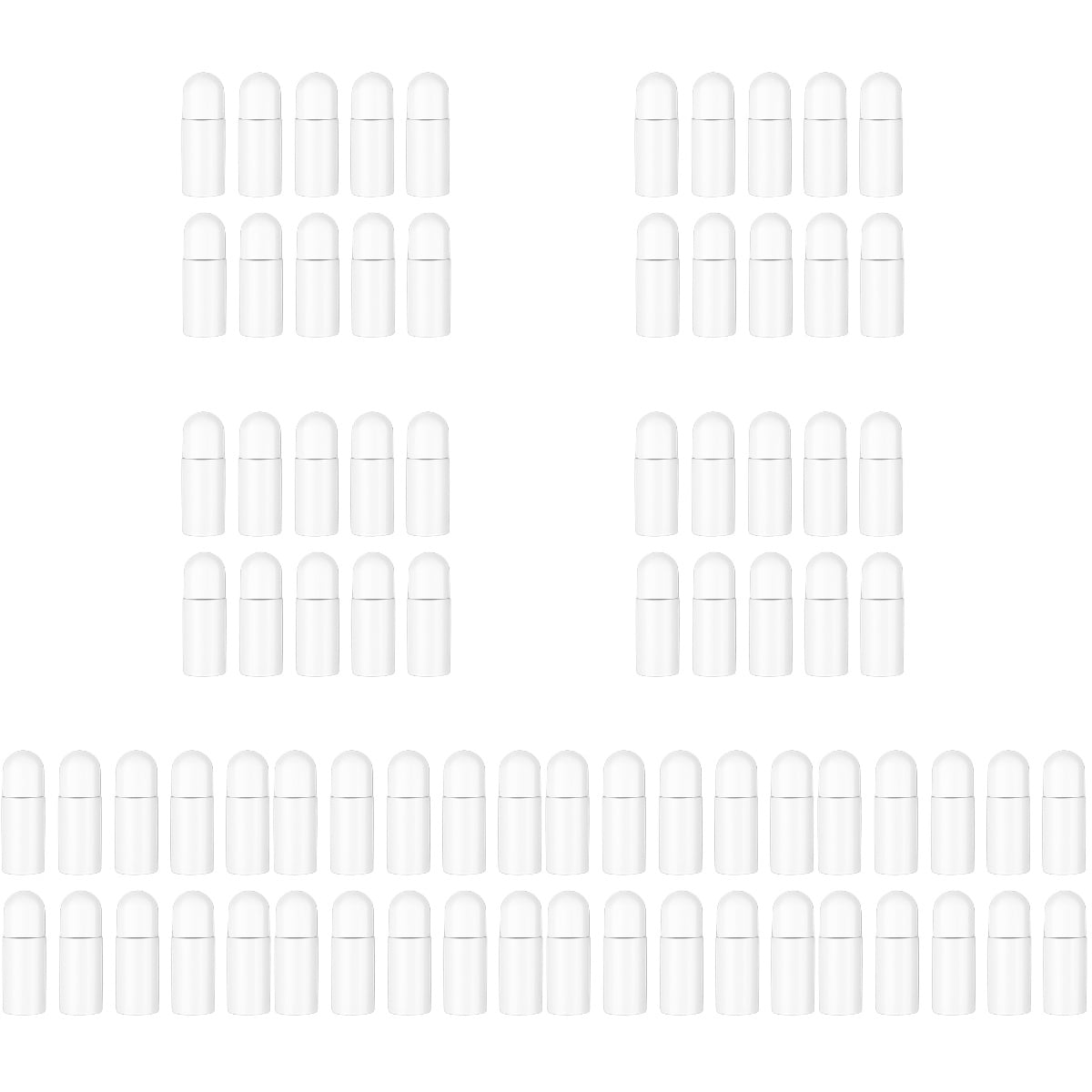 Plastic Bottles,8Pcs Healifty 10Pcs 50Ml Plastic Roller Bottles For ...