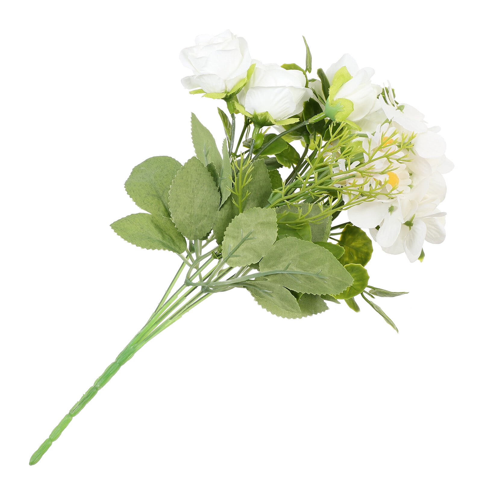 Plastic Bouquet Pink Flowers Artificial Peonies Bride White - Walmart.com