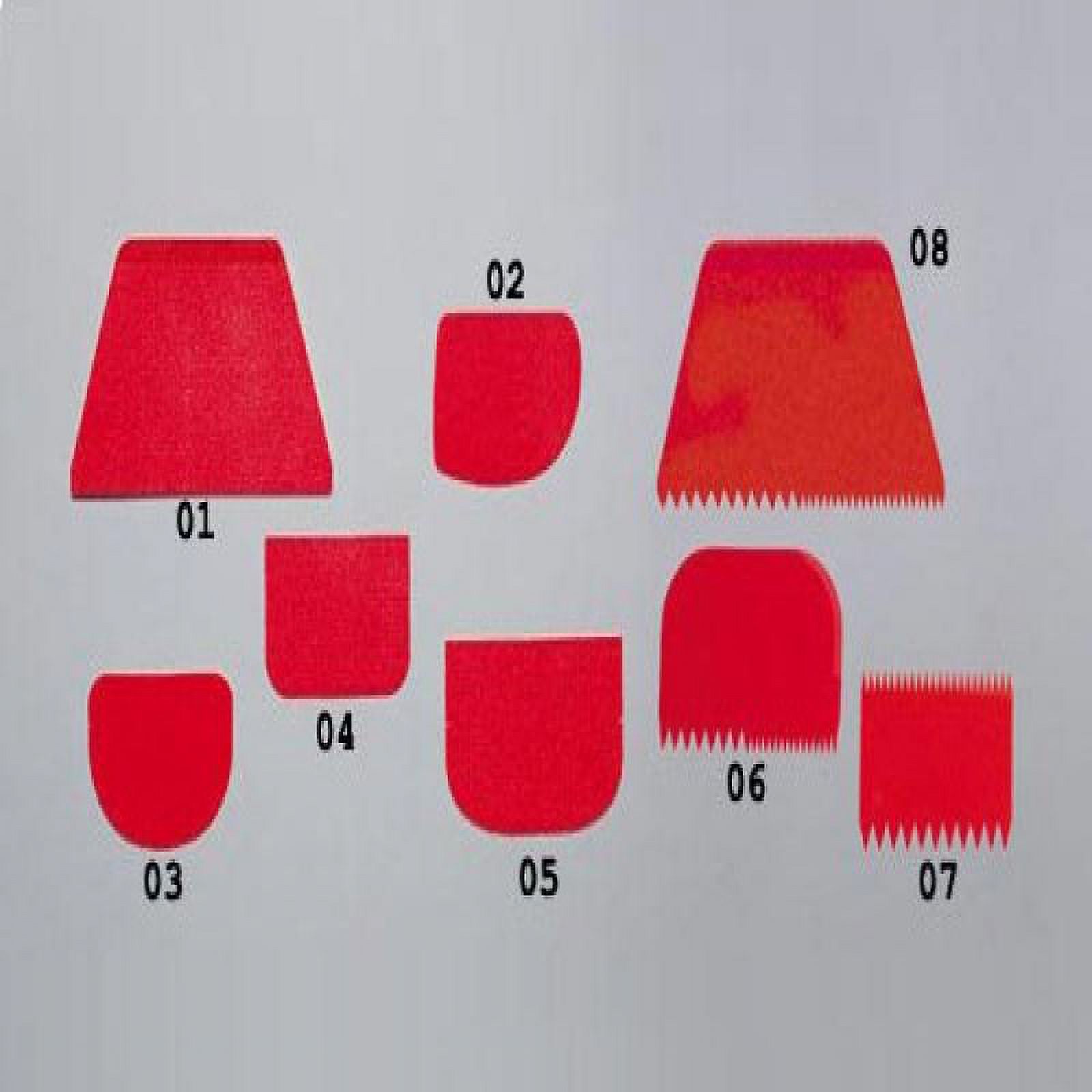 Plastic Bowl Scraper Shape: W 8 1/2" x D 5", Serrated trapeziodal ...