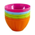 Plastic Bowls Set of 6 Kids Bowls Microwave Dishwasher Safe Plastic ...