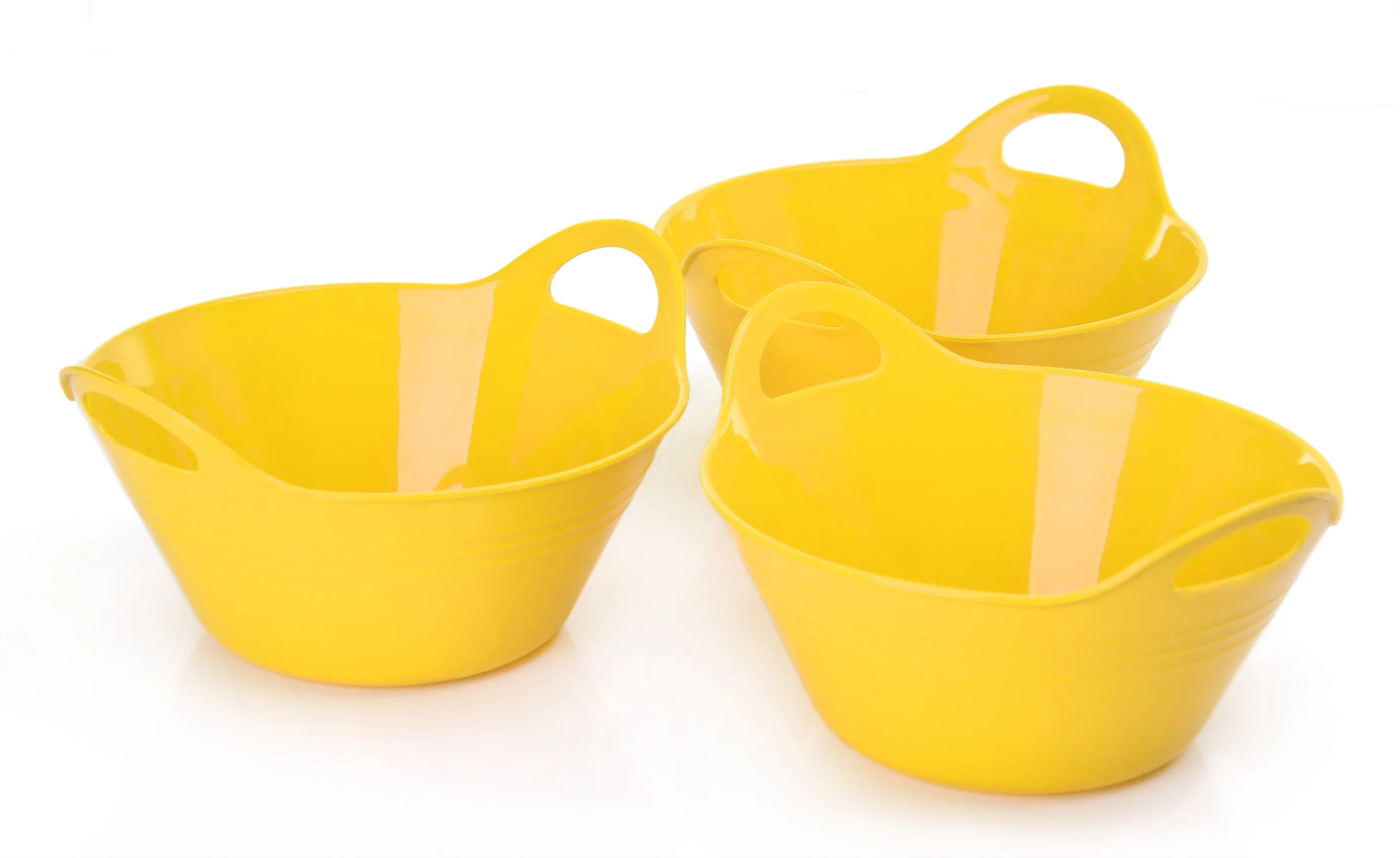 Plastic Bowls with Handles, 3 Pack (Small, 970 ml) - Walmart.com