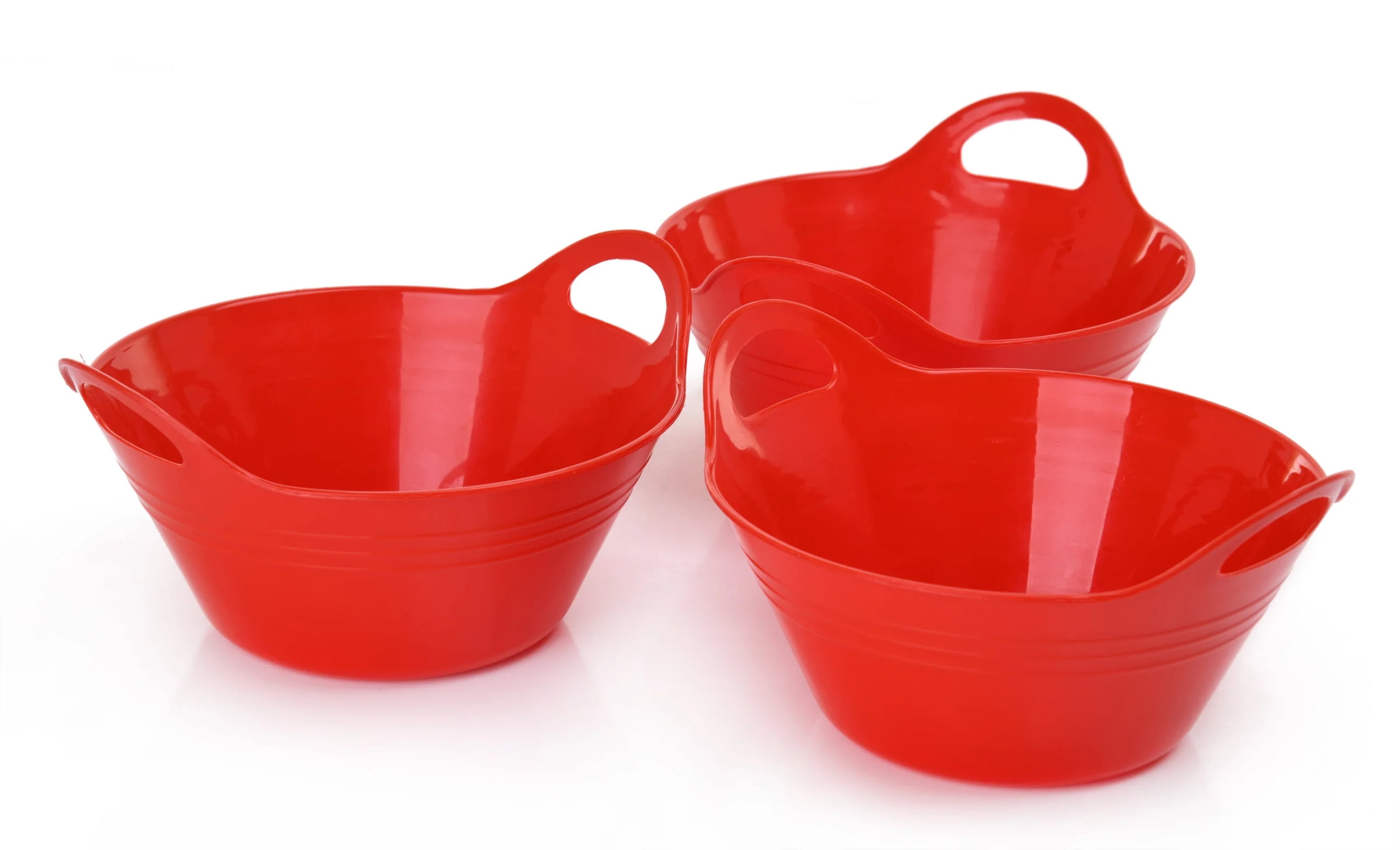 Plastic Bowls with Handles, 3 Pack (Small, 970 ml) - Walmart.com