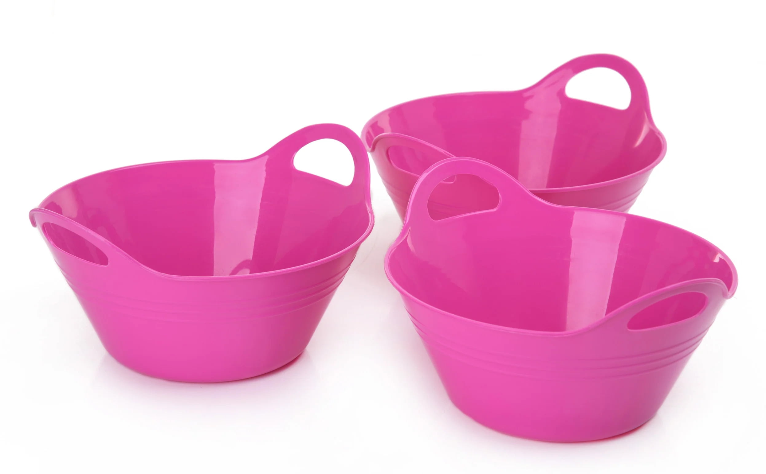 Plastic Bowls with Handles, 3 Pack (Small, 970 ml) - Walmart.com