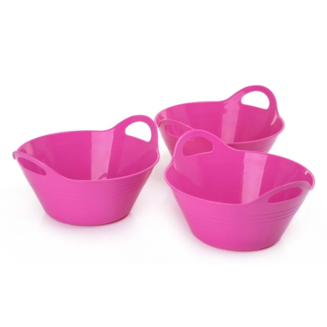 Plastic Bowls with Handles, 3 Pack (Small, 970 ml) - Walmart.com