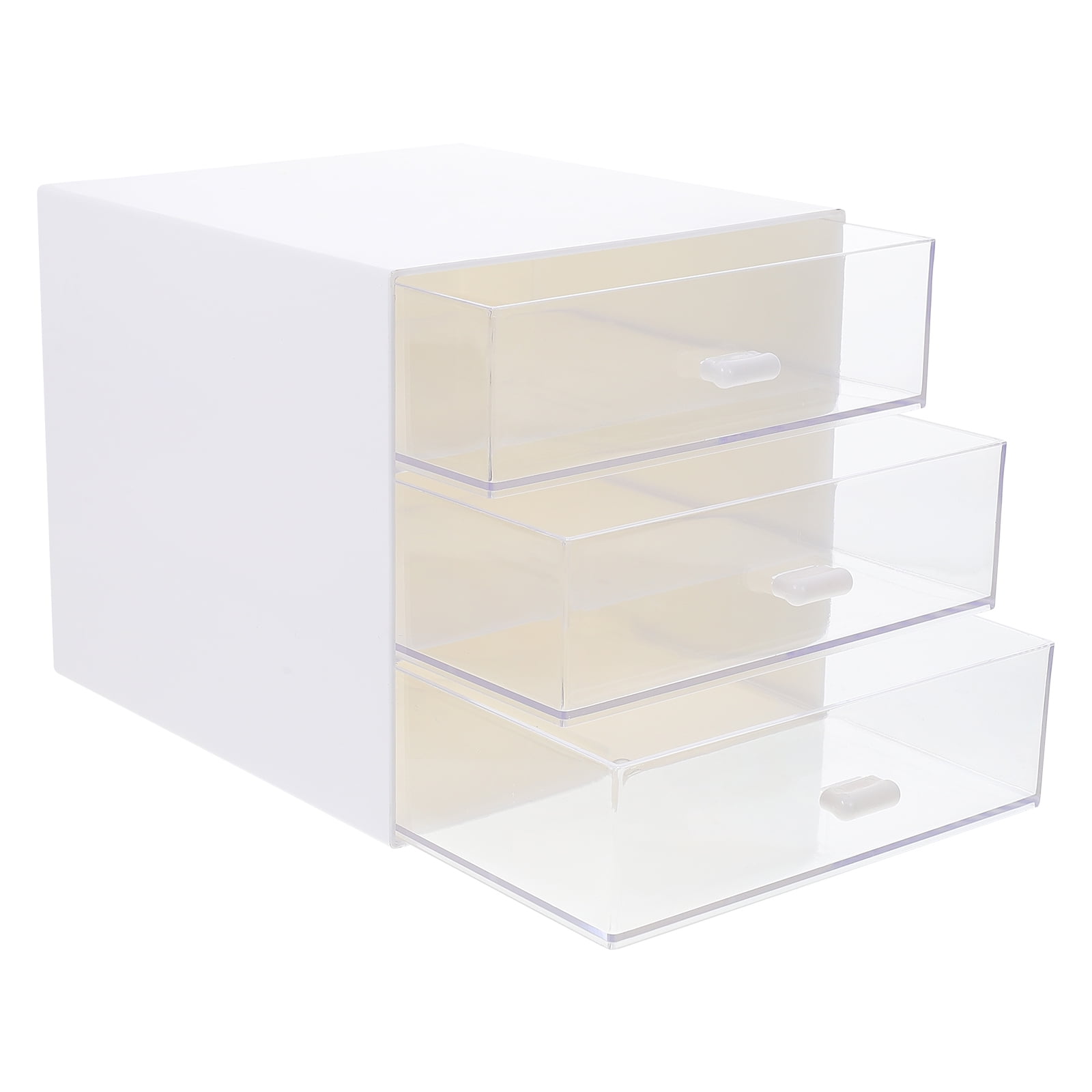 HOMEMAXS White ABS Storage Box for Household Drawer Style Multi-layer ...