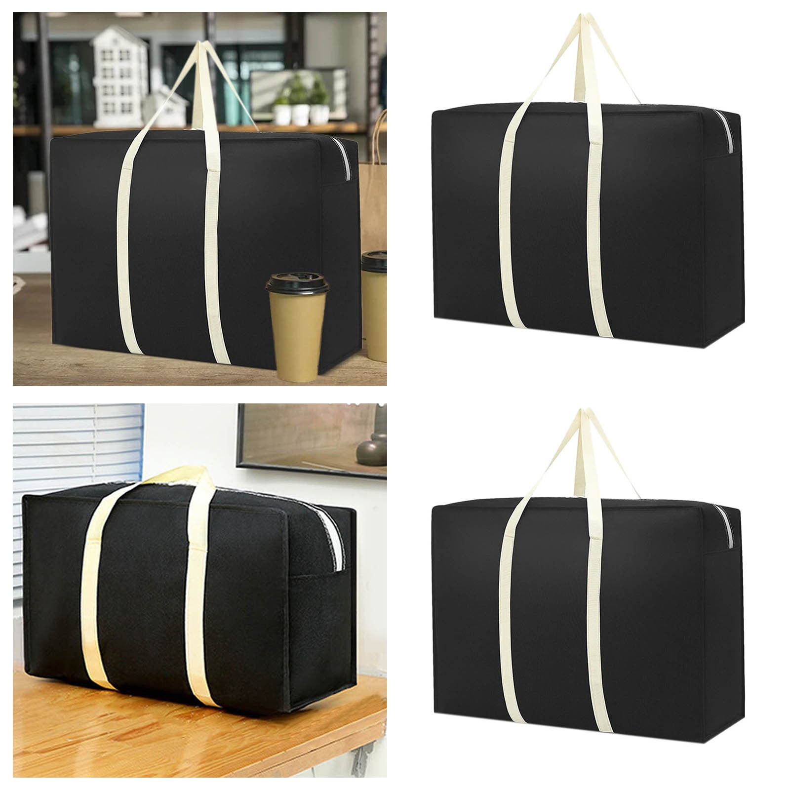 Box Extra Large Moving Bags With Zippers & Carrying Handles Heavy Duty ...